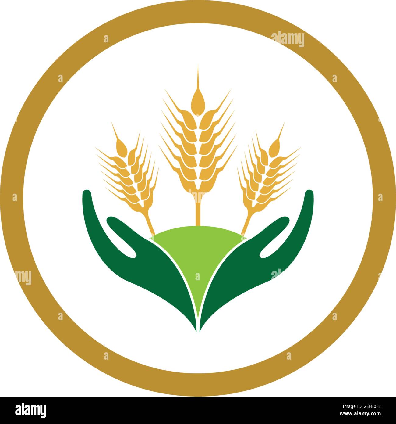 Agriculture wheat logo template vector icon design Stock Vector Image ...