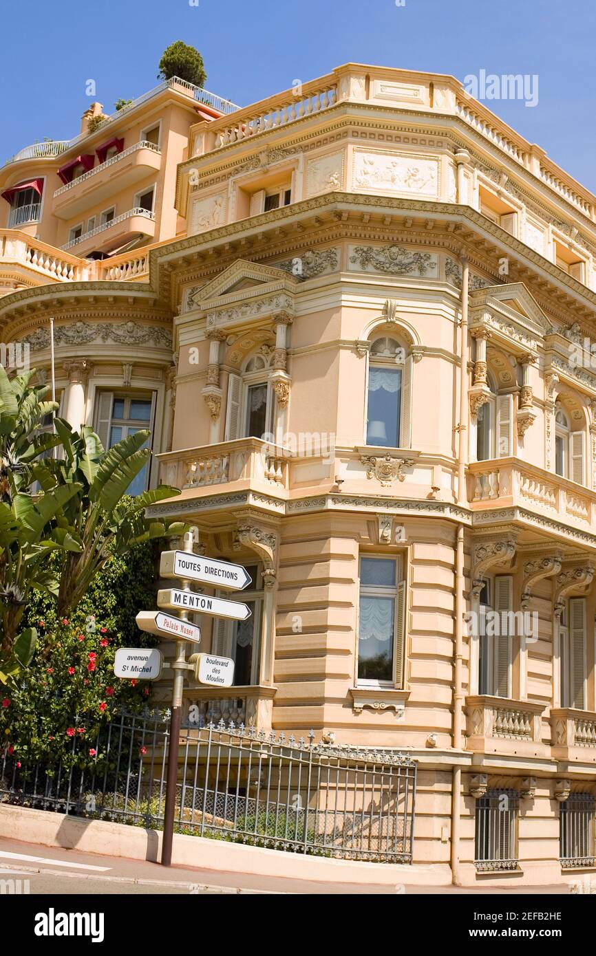 Monaco road sign hi-res stock photography and images - Alamy