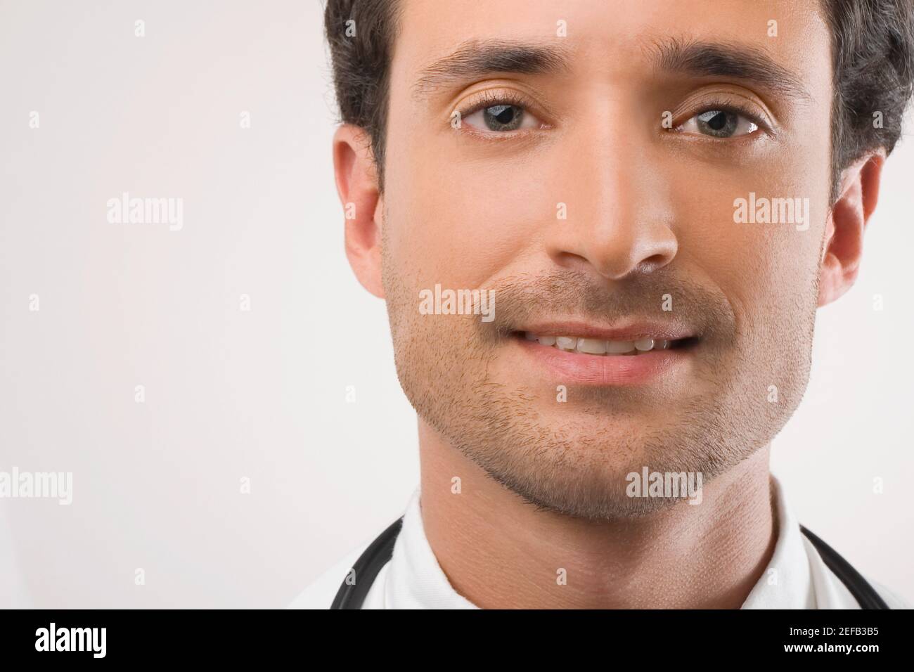 Close up pleased doctor hi-res stock photography and images - Alamy