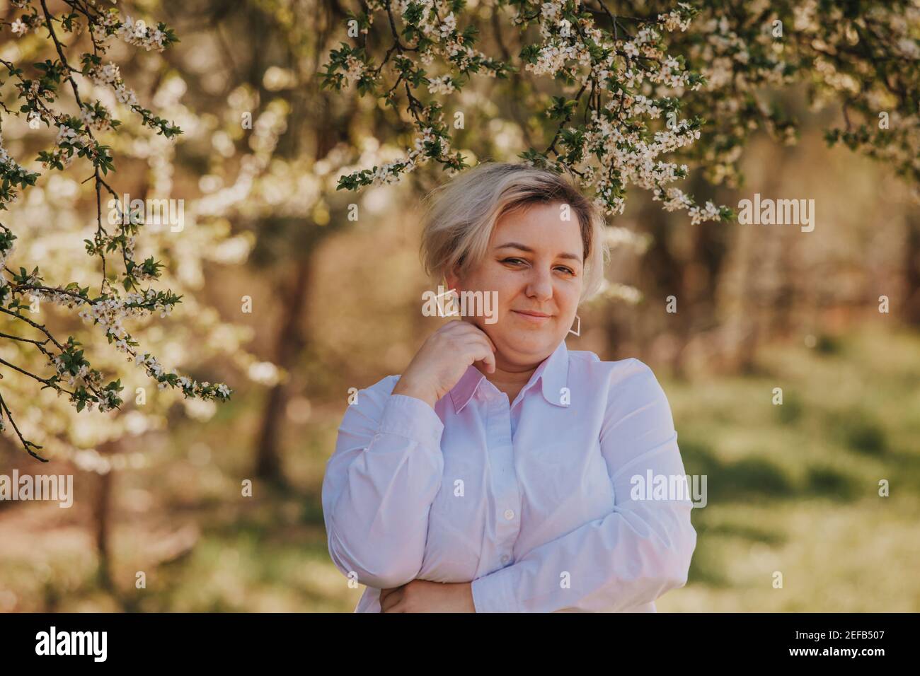 Body positive and self acceptance people concept Stock Photo - Alamy
