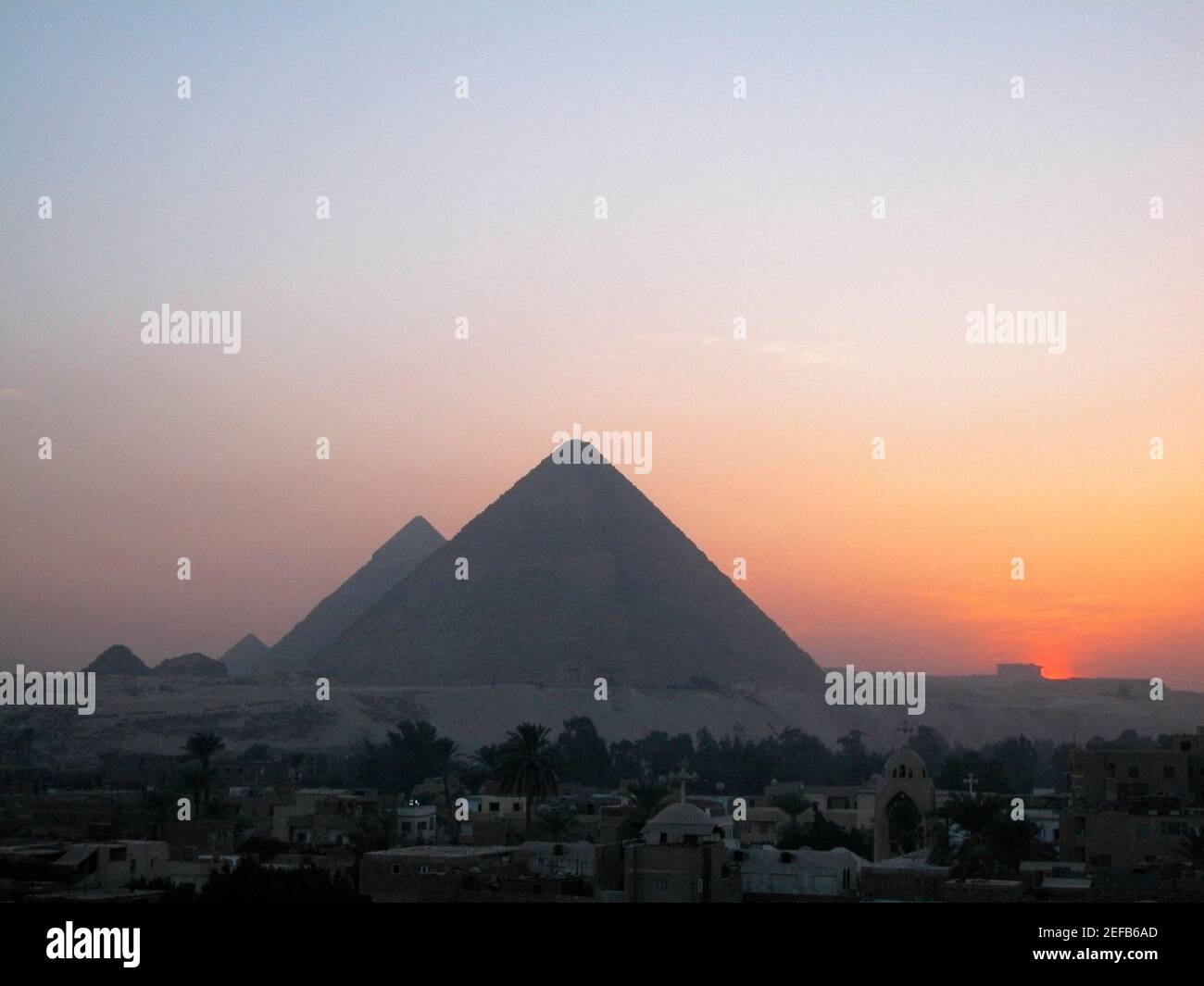 Pyramids at dusk, Giza Pyramids, Giza, Cairo, Egypt Stock Photo - Alamy