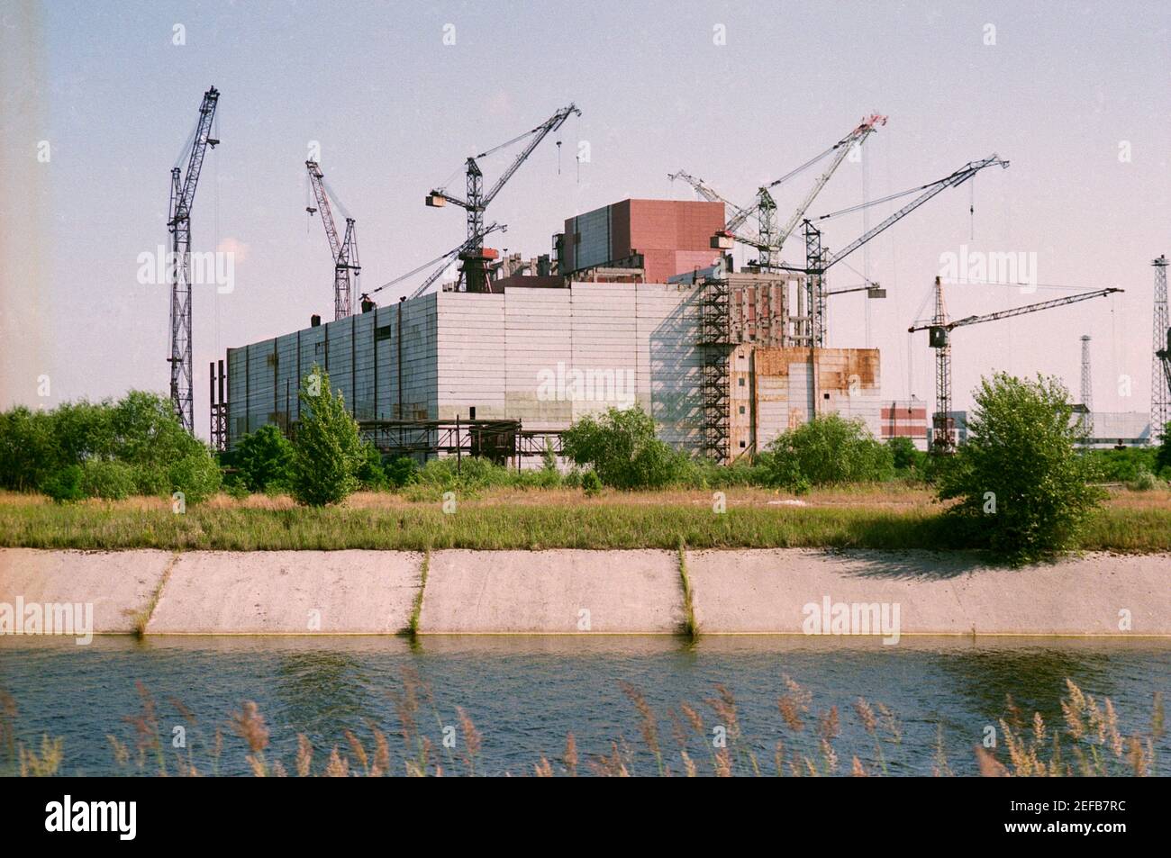 The Chernobyl Nuclear Power Plant, where exploded nuclear reactor ...