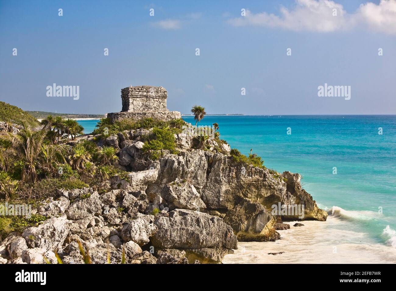 Ruins of a temple at the seaside, Temple of the Wind God, Zona ...