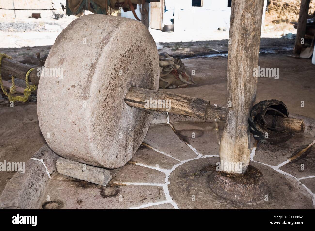 Traditional distillation of Mezcal, Hierve El Agua, Oaxaca State ...