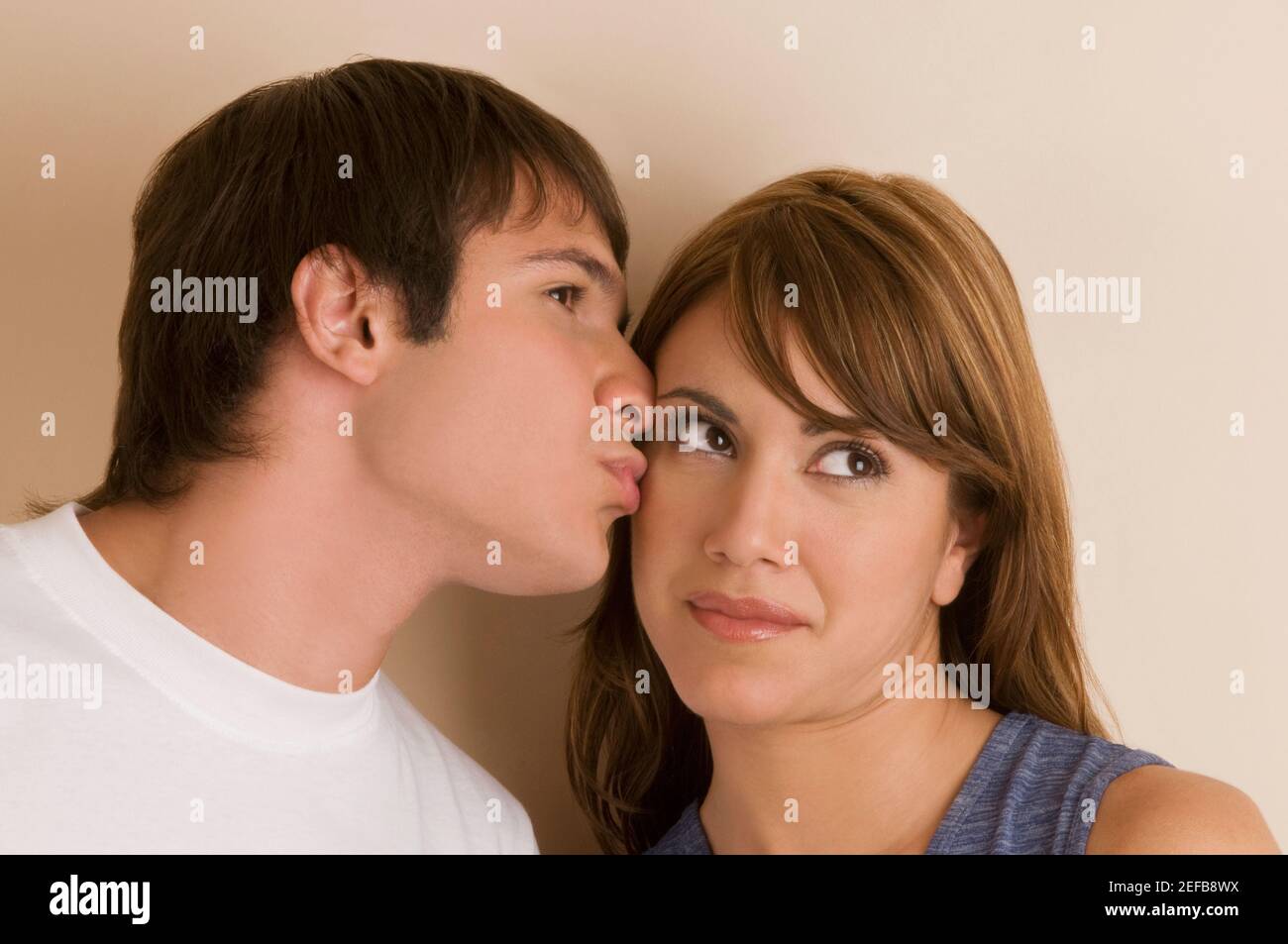 Man touching woman nose hi-res stock photography and images - Alamy
