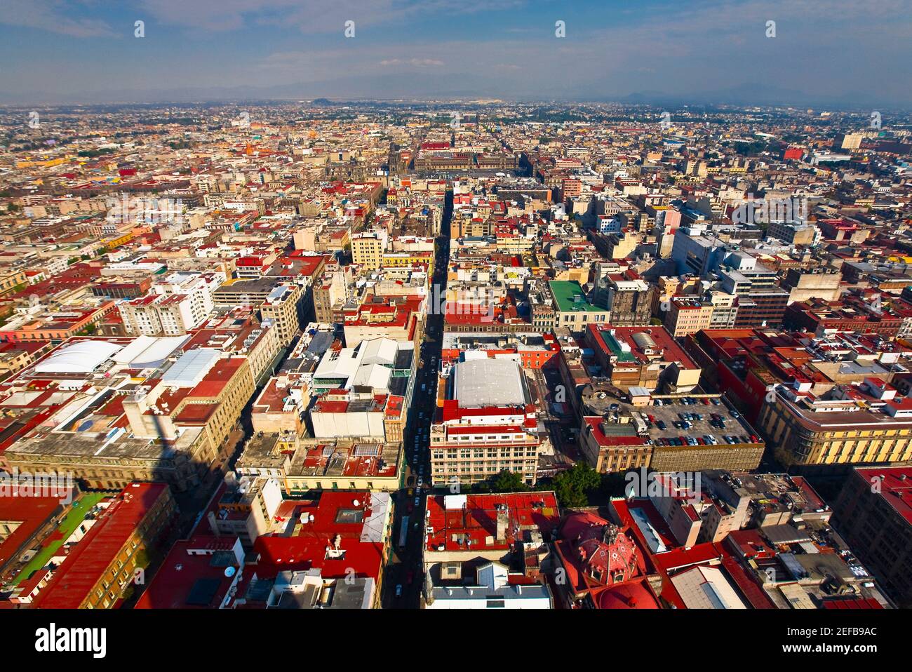 Aerial view of a city, Mexico city, Mexico Stock Photo - Alamy