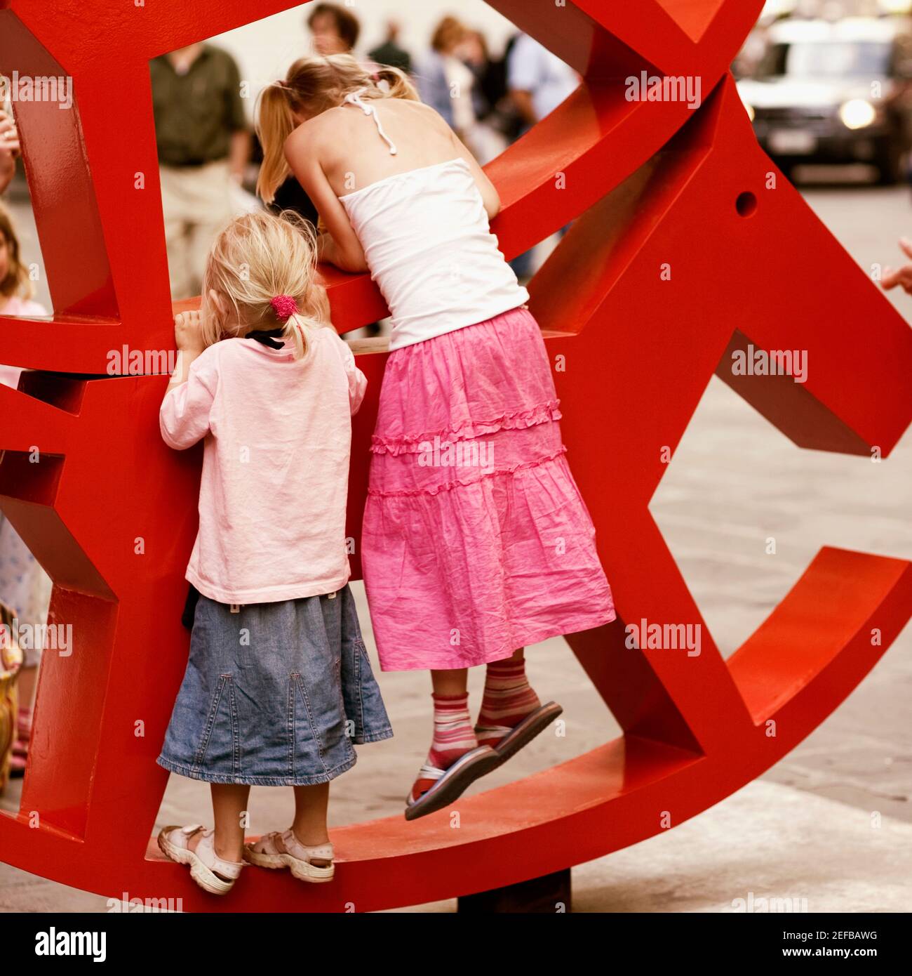 Two children with rocking horse hi-res stock photography and images - Alamy