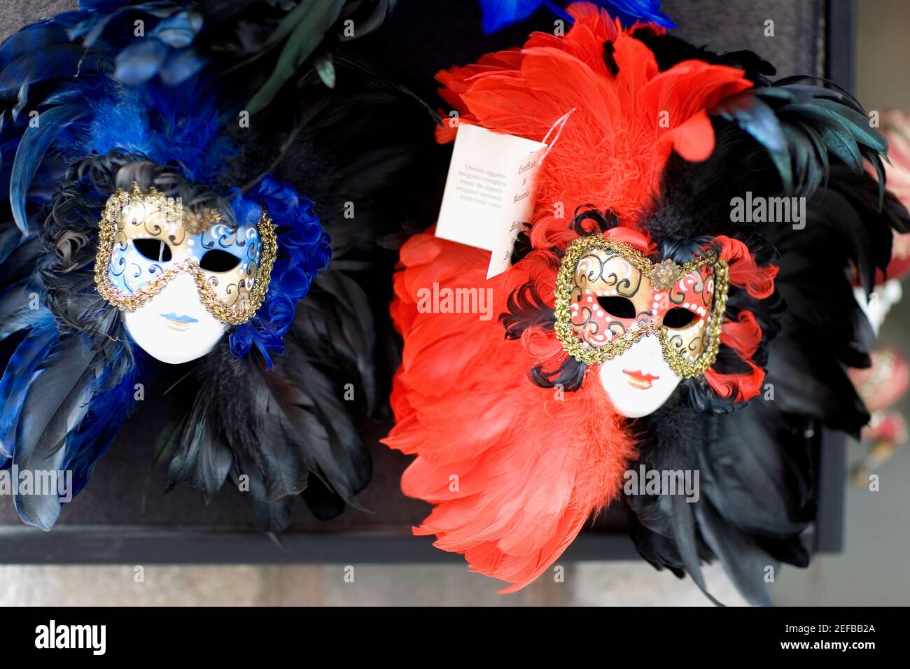 Two masks hanging hi-res stock photography and images - Alamy
