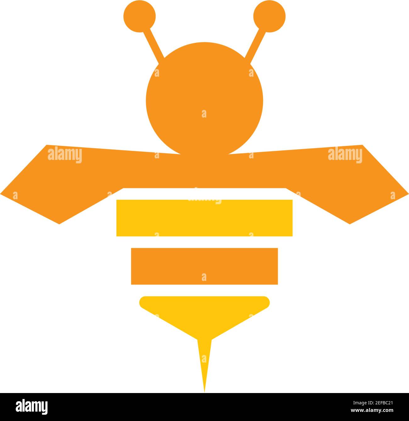 Bee logo vector icon illustration Stock Vector Image & Art - Alamy