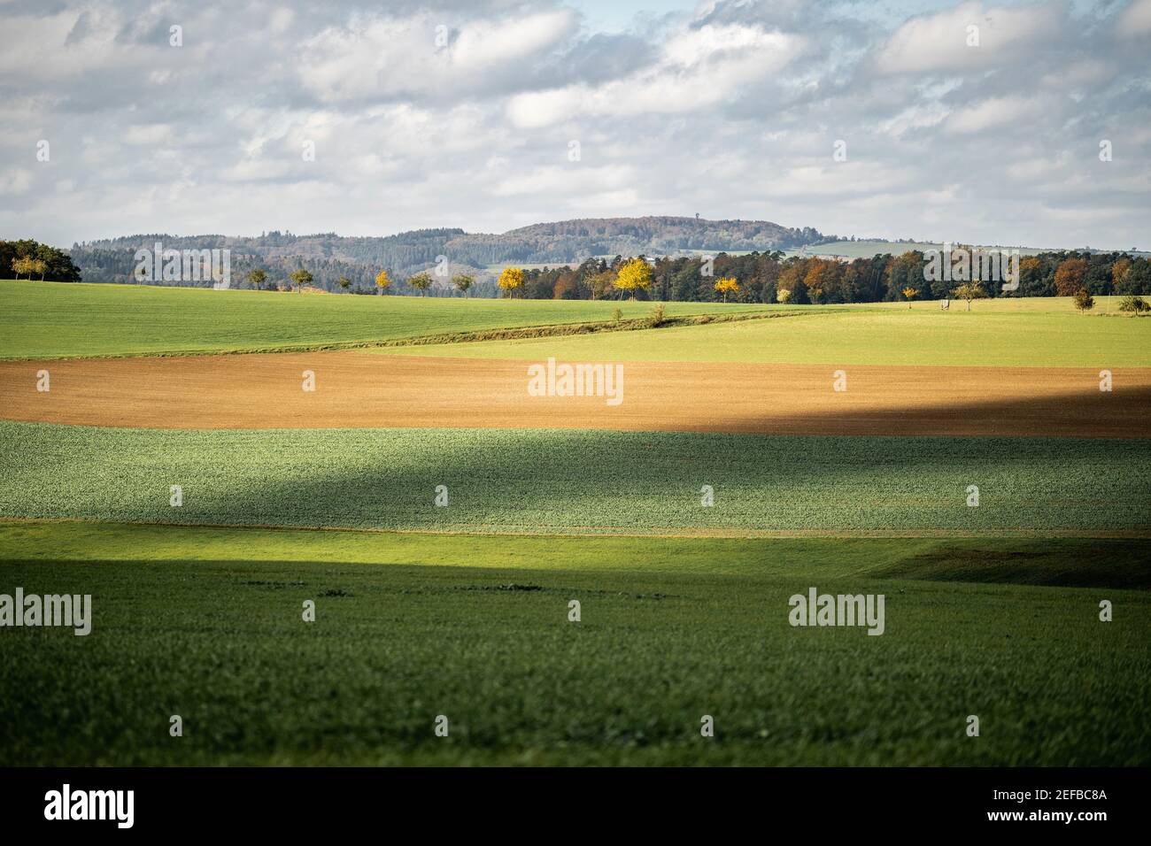 Valley landscape in the countryside Stock Photo - Alamy