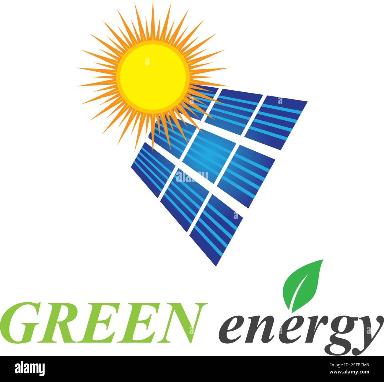 Solar panel logo illustration design Stock Vector Image & Art - Alamy