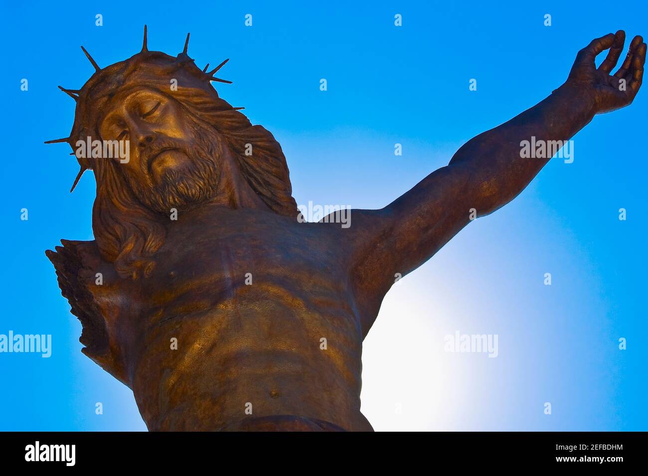 Low angle view of a statue of Jesus Christ, Broken Christ, San Jose De ...