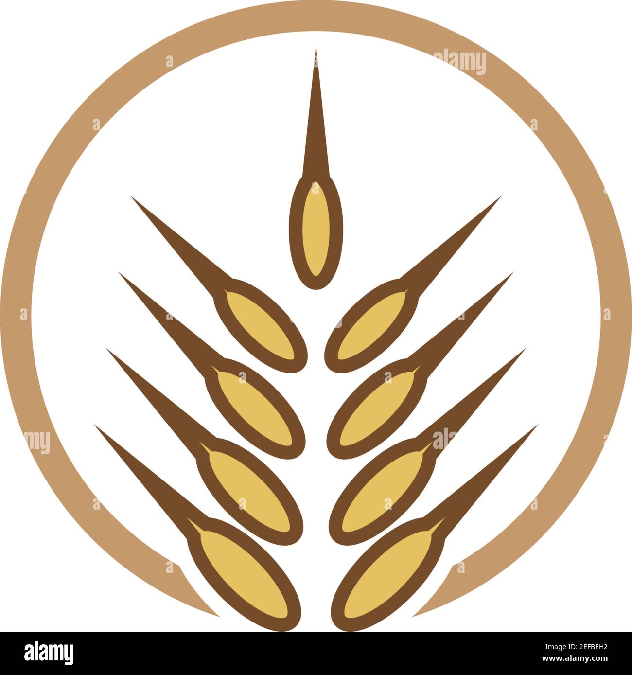 Agriculture wheat logo template vector icon design Stock Vector Image ...