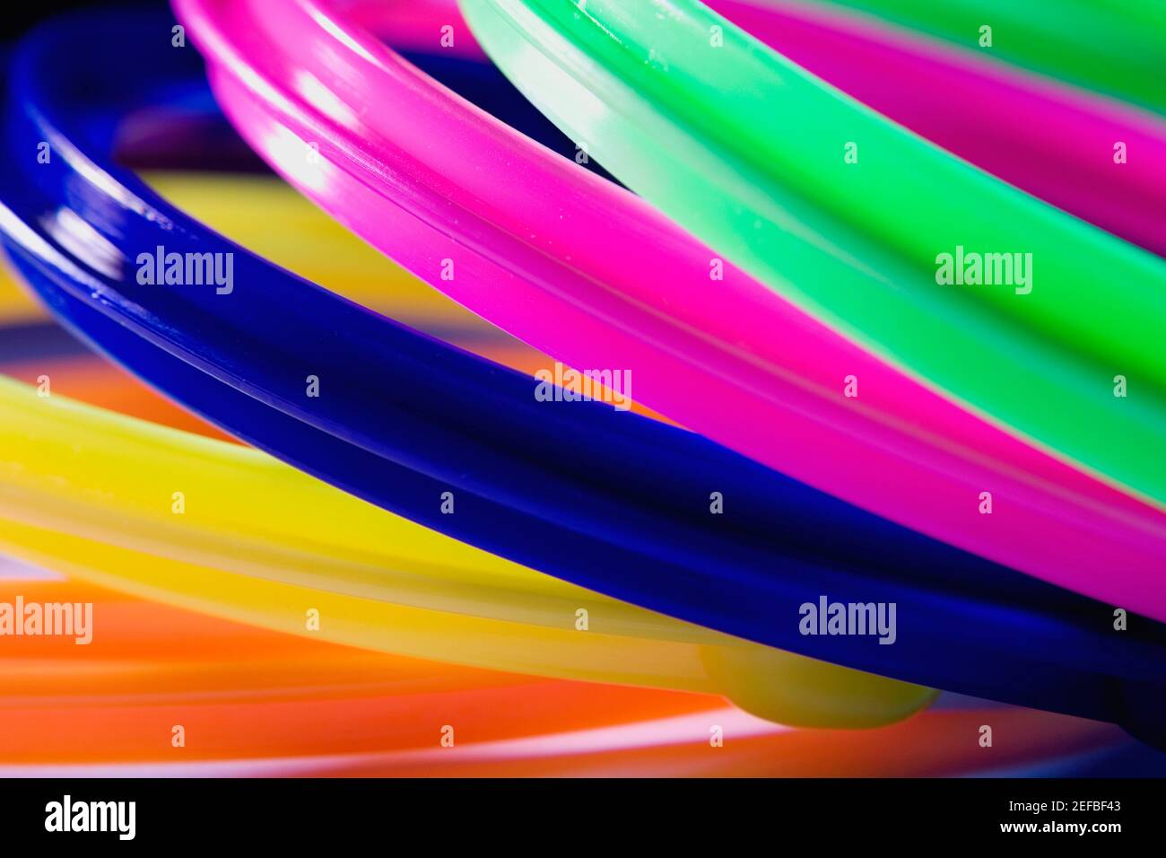 Close up of multi colored plastic circles Stock Photo - Alamy