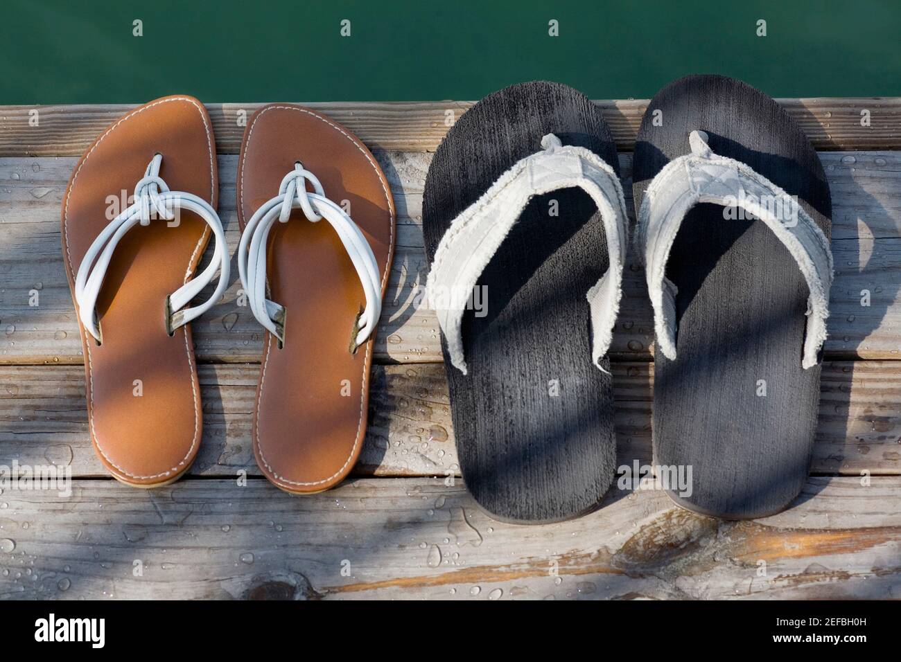 High angle of flip flops hi-res stock photography and images - Alamy