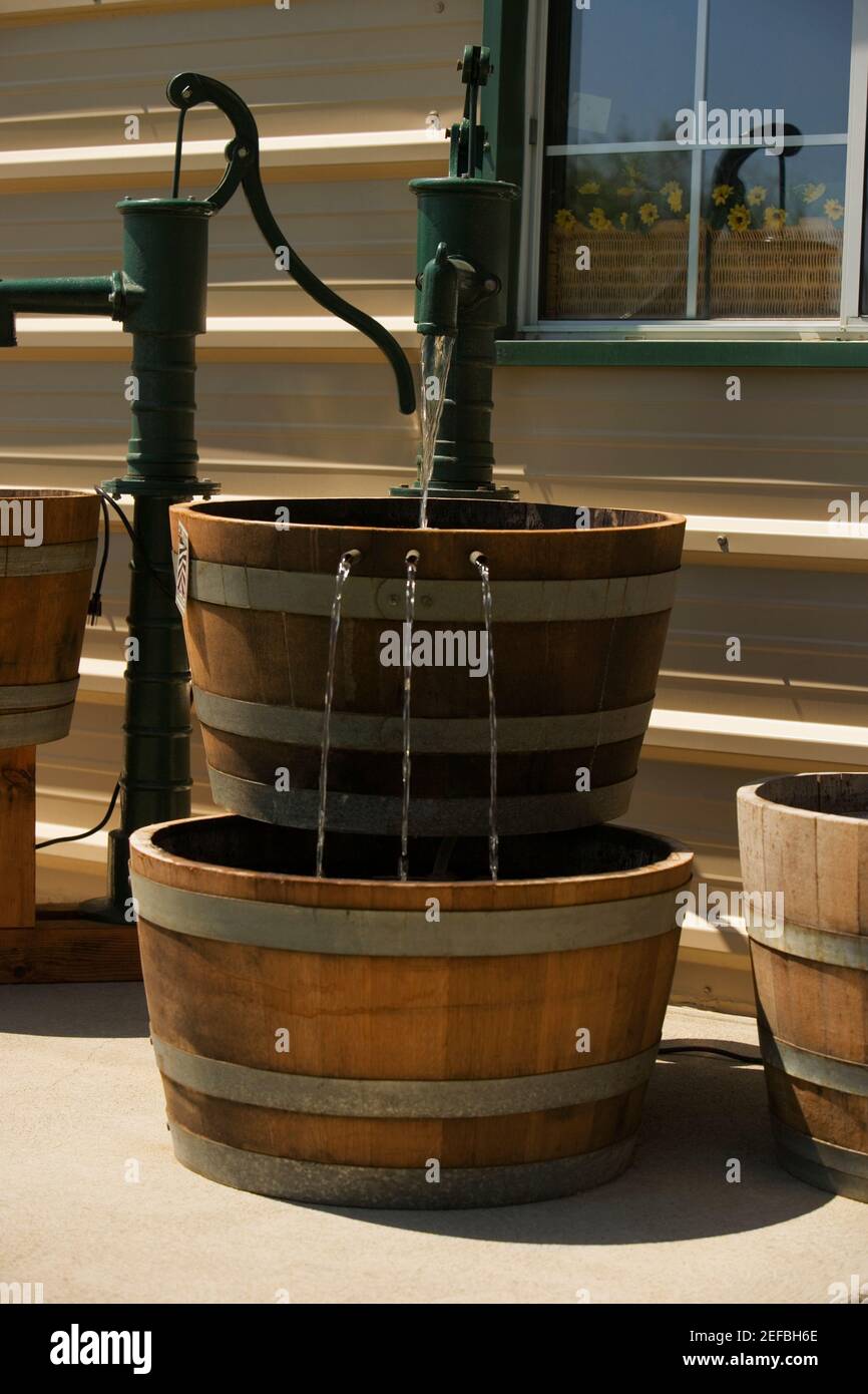 Water flowing through a water pump Stock Photo - Alamy