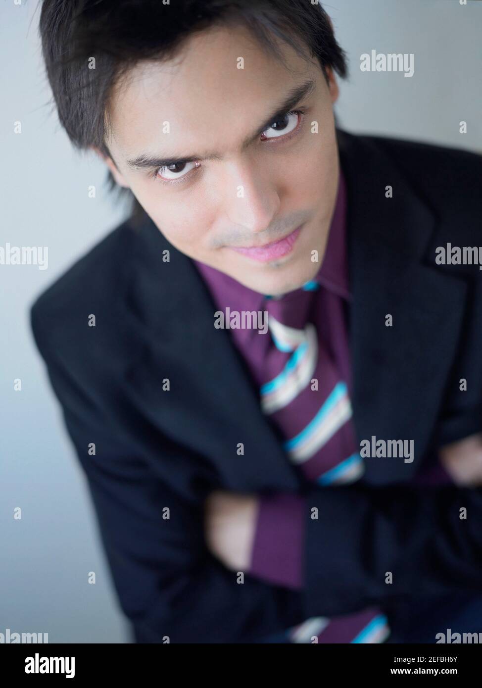 Portrait businessman smirking hi-res stock photography and images - Alamy