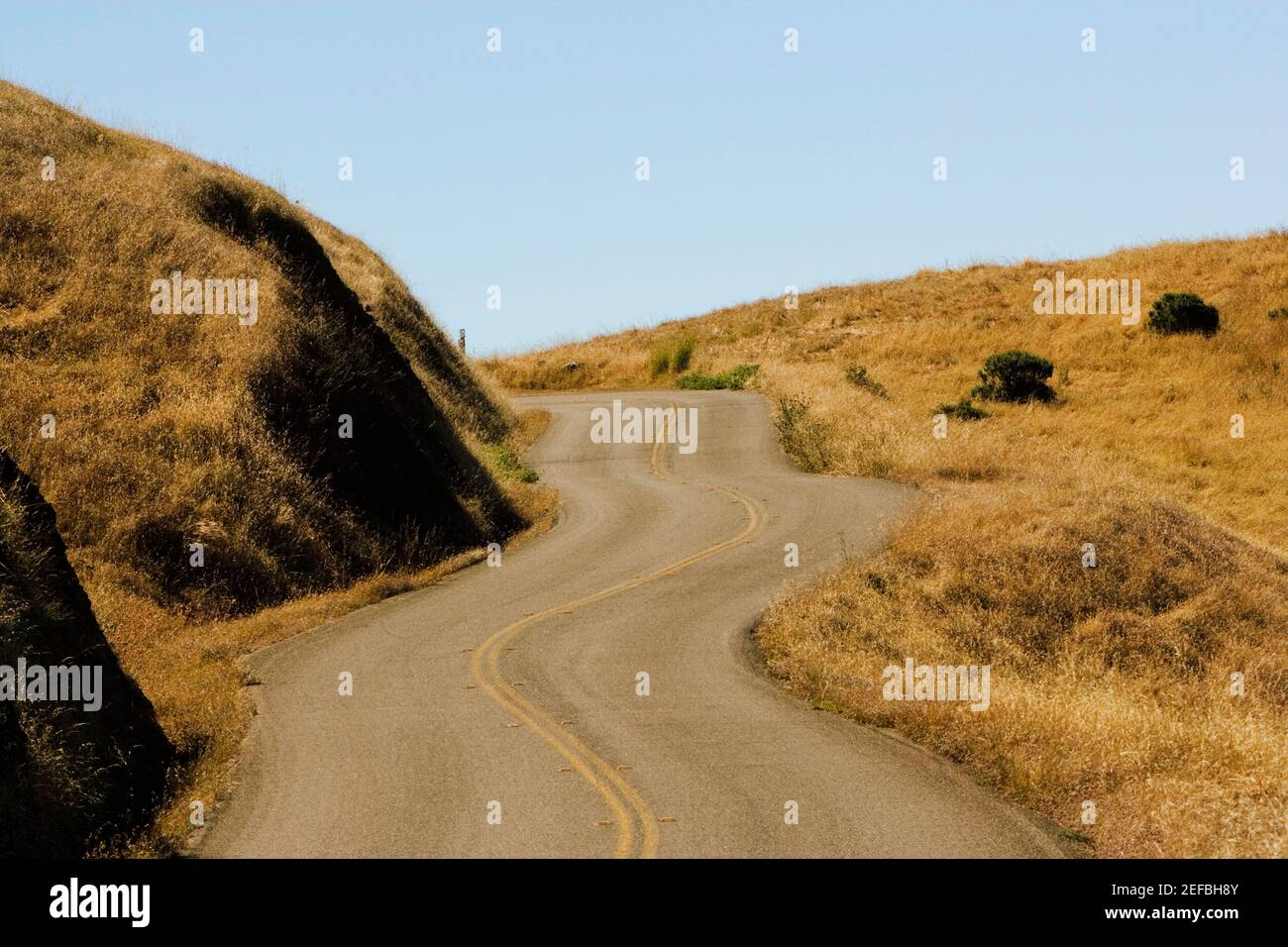 Road passing through a landscape Stock Photo - Alamy