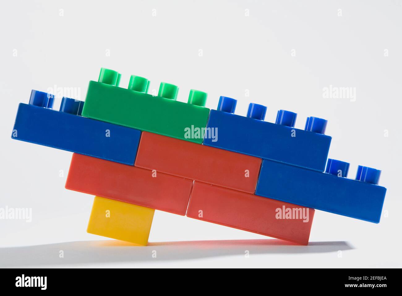 Close up of plastic block toys Stock Photo - Alamy