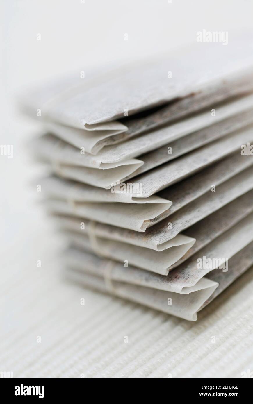 Close up of a stack of teabags Stock Photo - Alamy