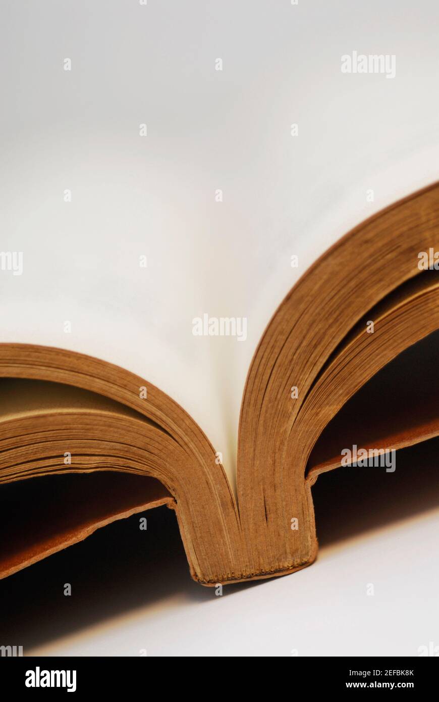 Close up of an open book Stock Photo - Alamy