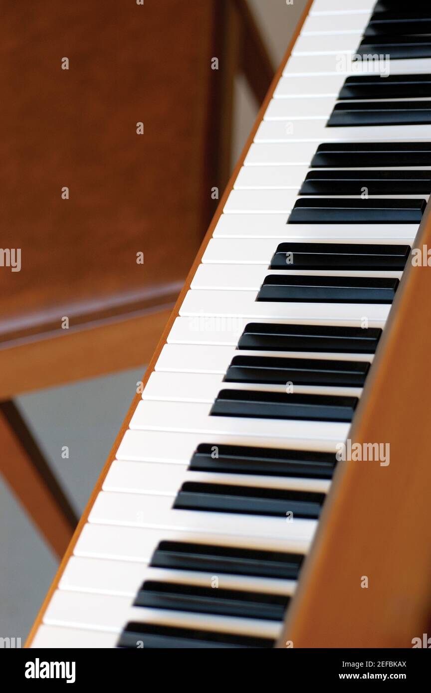 Piano keyboard, close-up Stock Photo - Alamy