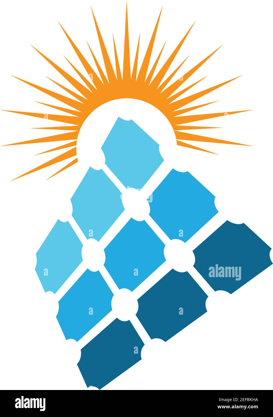Solar panel logo illustration design Stock Vector Image & Art - Alamy