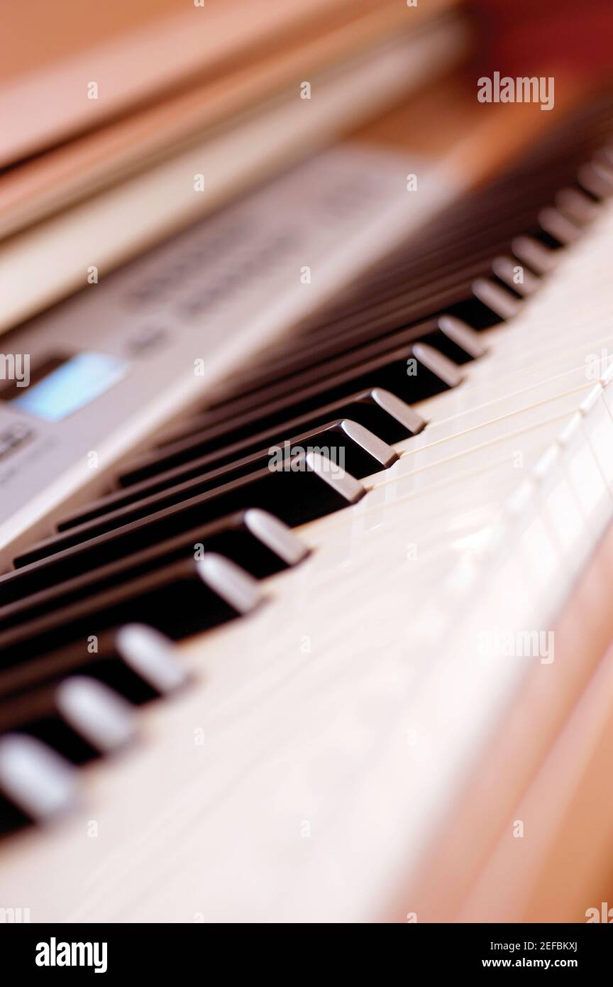 Piano keyboard, close-up Stock Photo - Alamy