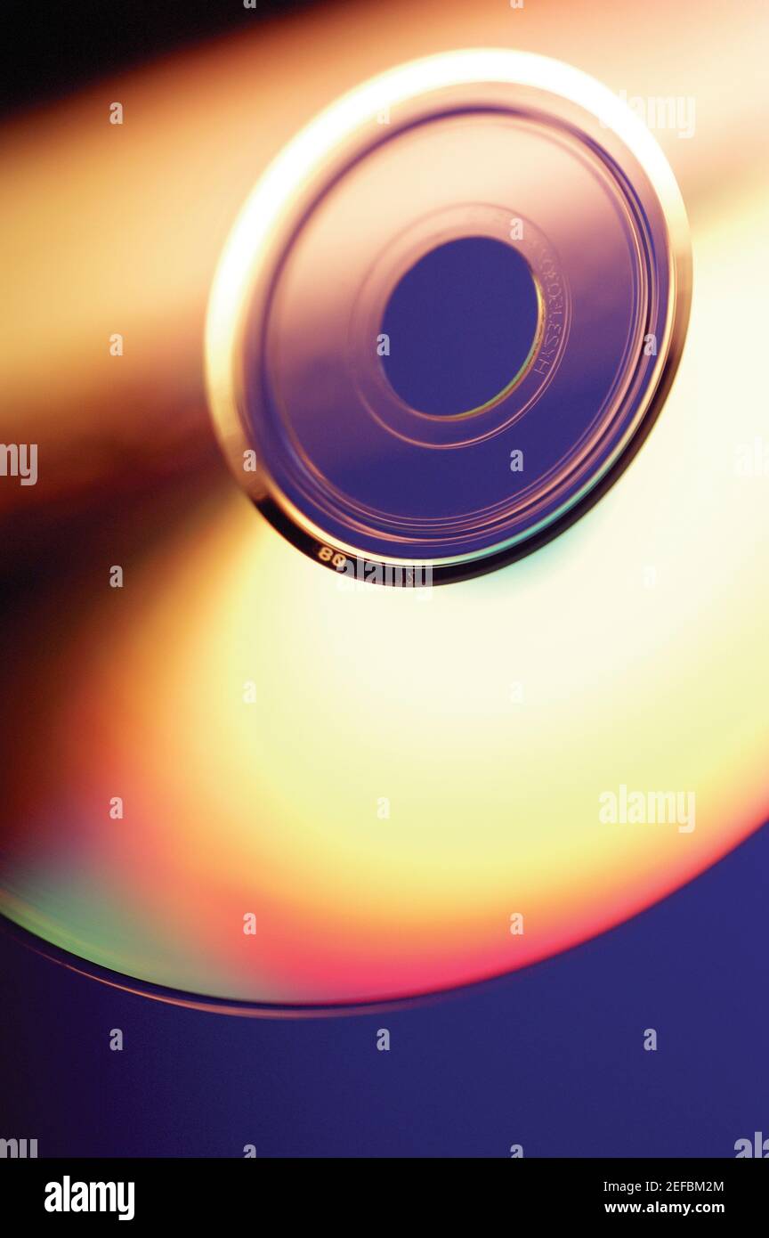 Extreme close-up of CD Stock Photo - Alamy