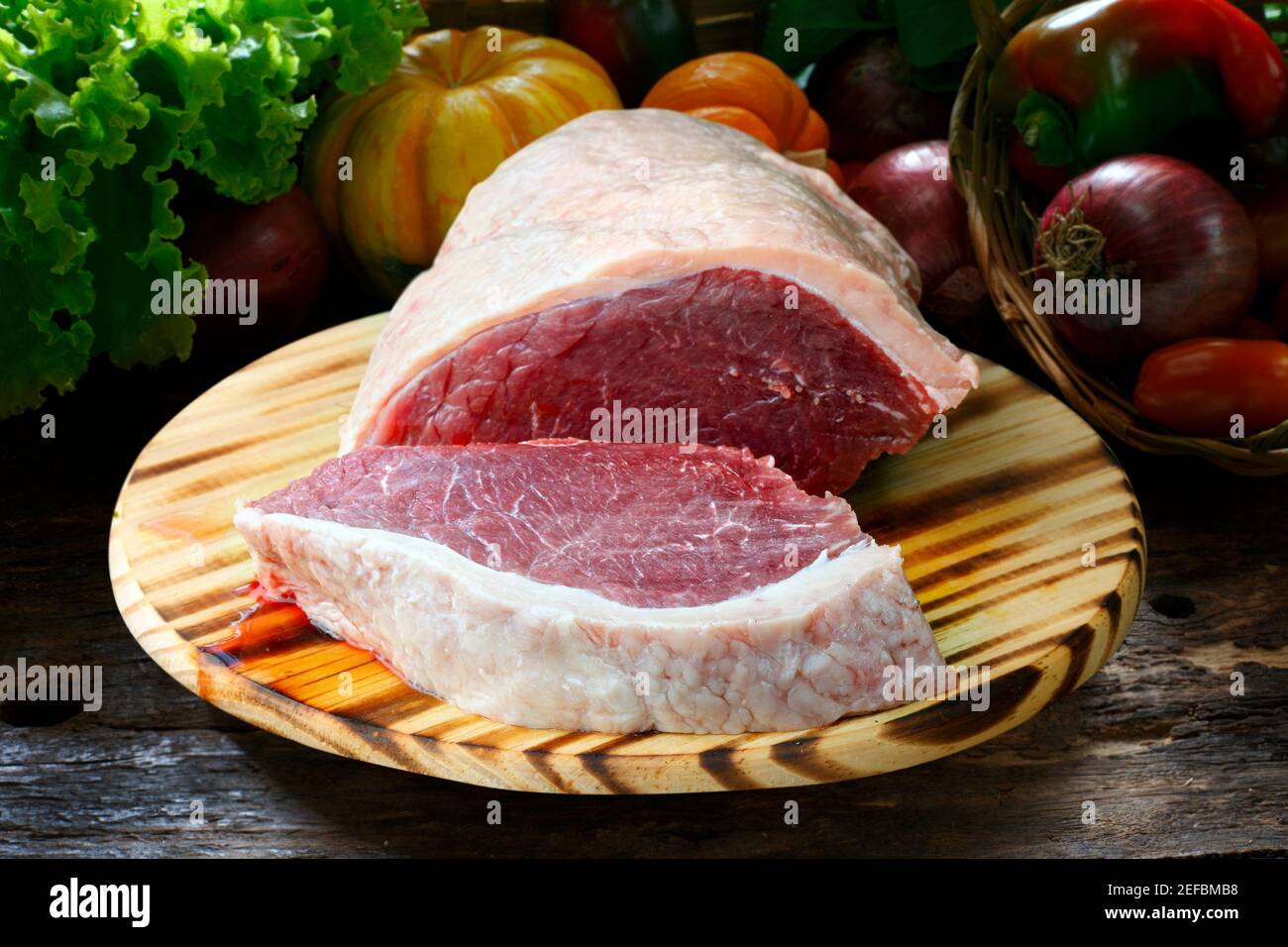 Raw steak, picanha Stock Photo - Alamy