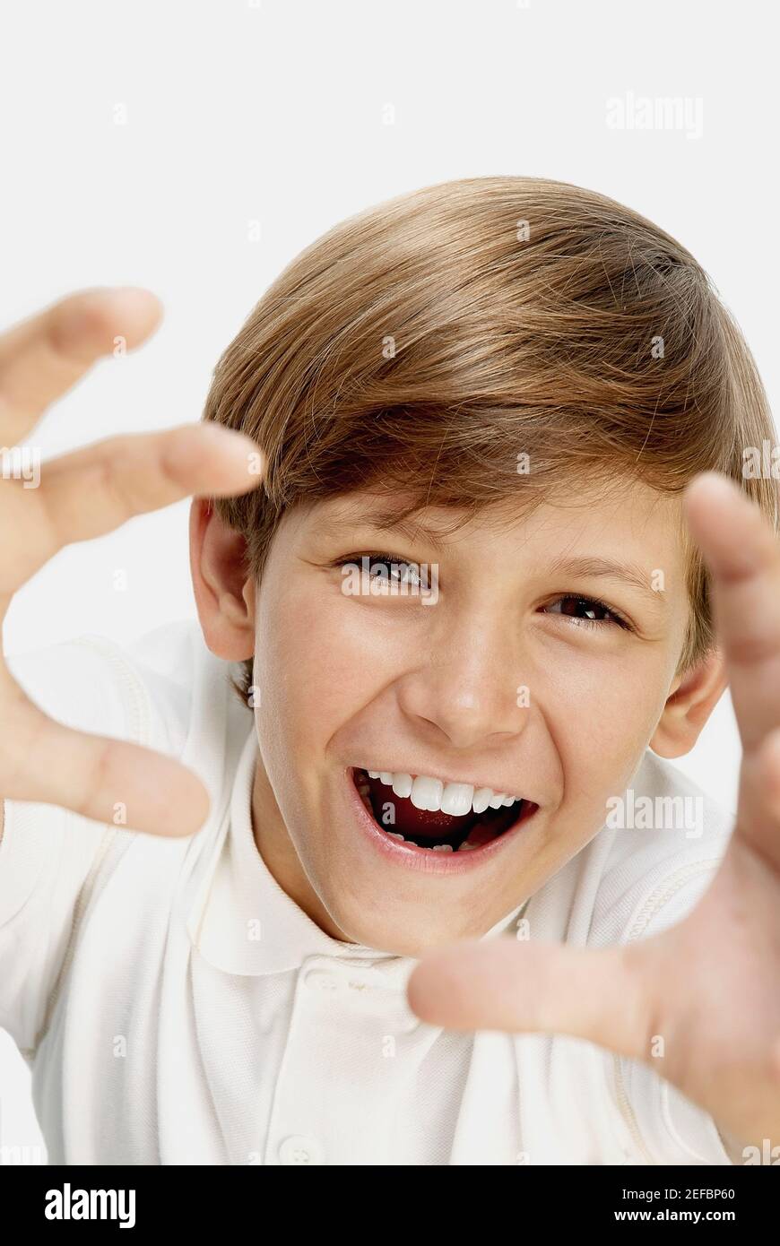 Portrait of a boy smiling Stock Photo - Alamy