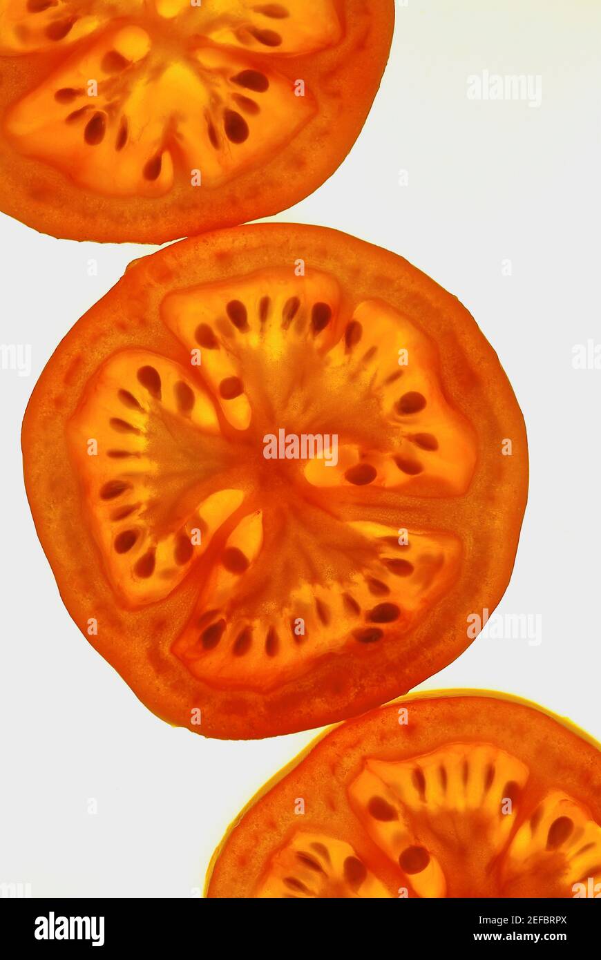 Tomato slice close up inside hi-res stock photography and images - Alamy