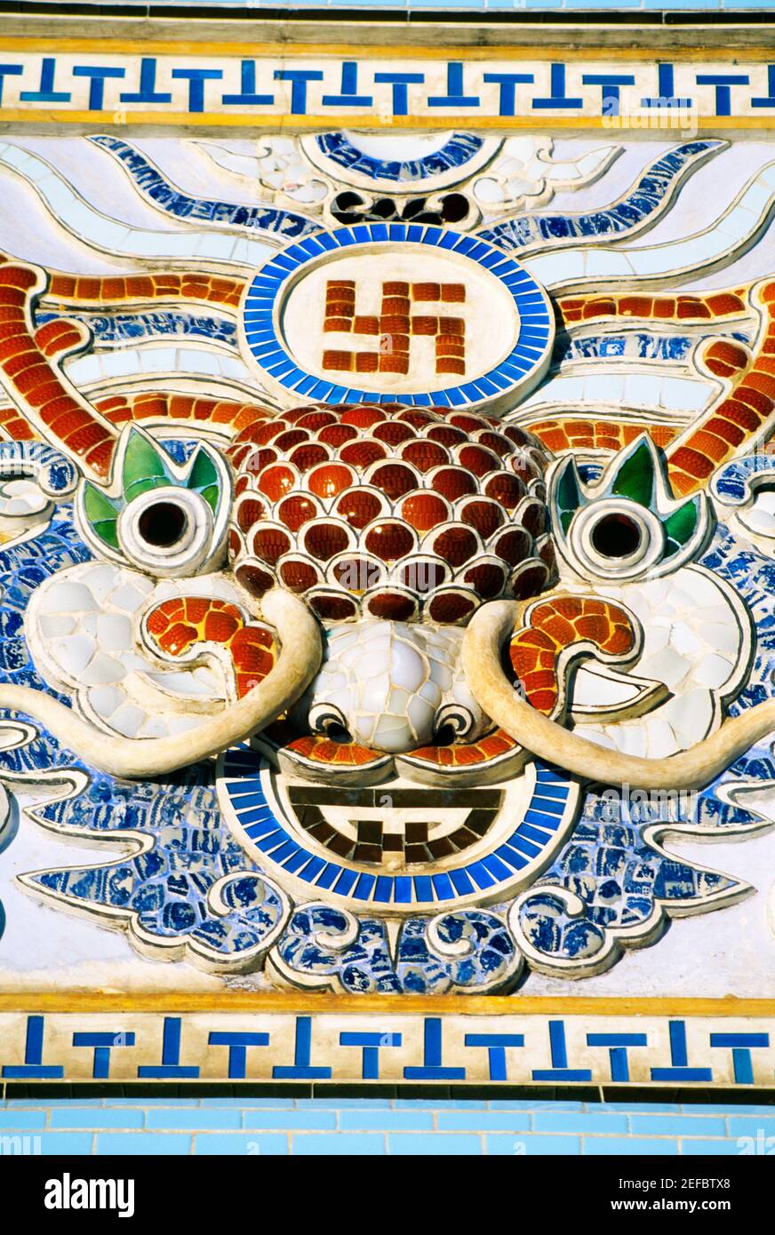 Long Song Temple mosiac, Nha Trang, Vietnam Stock Photo - Alamy