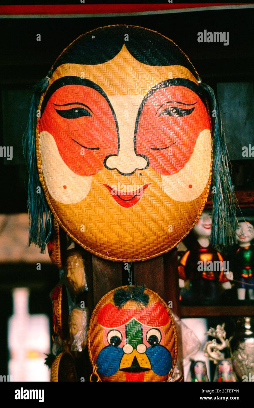 Folk craft mask, Hanoi, Vietnam Stock Photo - Alamy