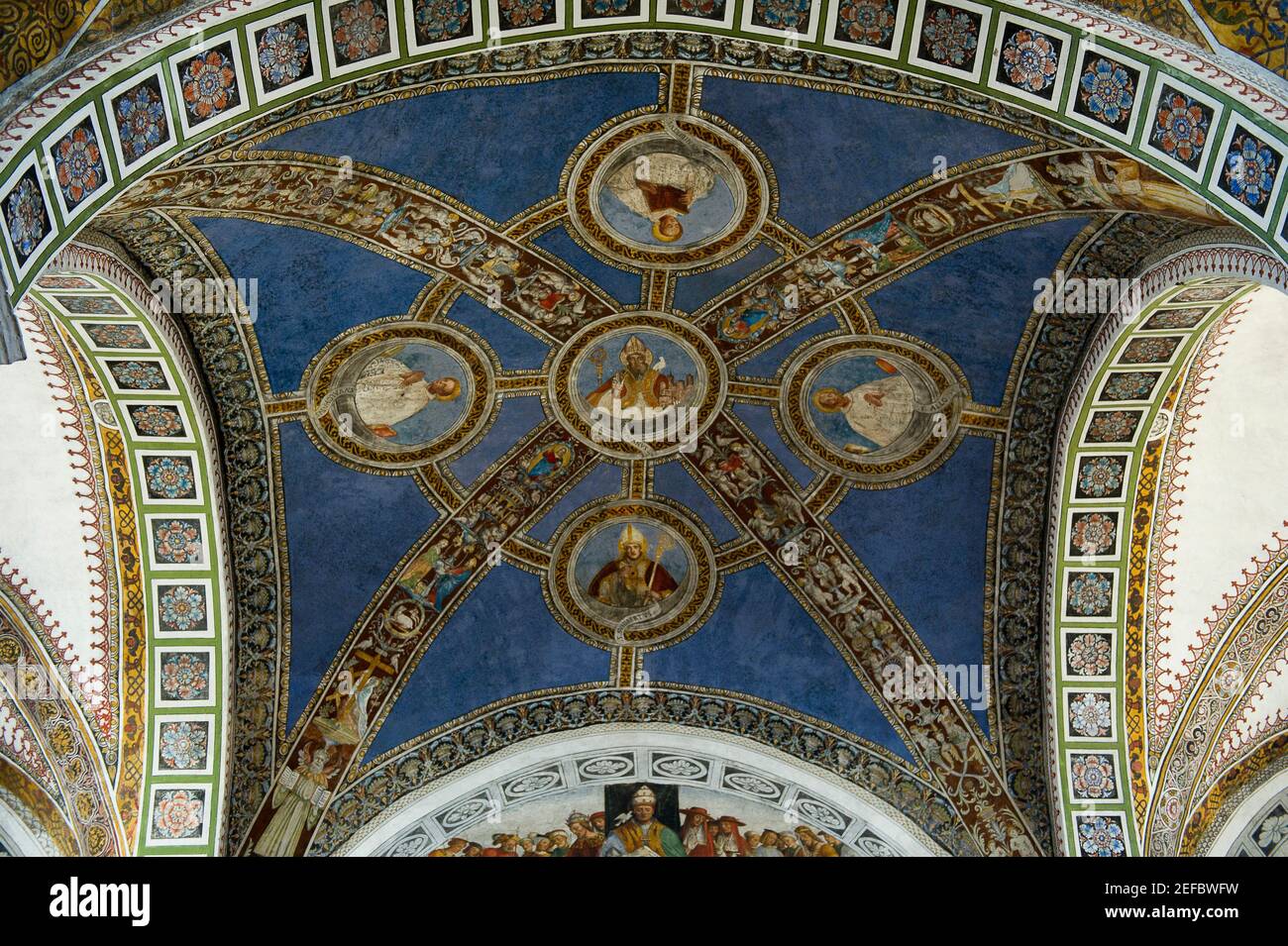 Europe, Italy, Emilia Romagna, Piacenza, Bobbio, the San Colombano Abbey, medieval monument ...