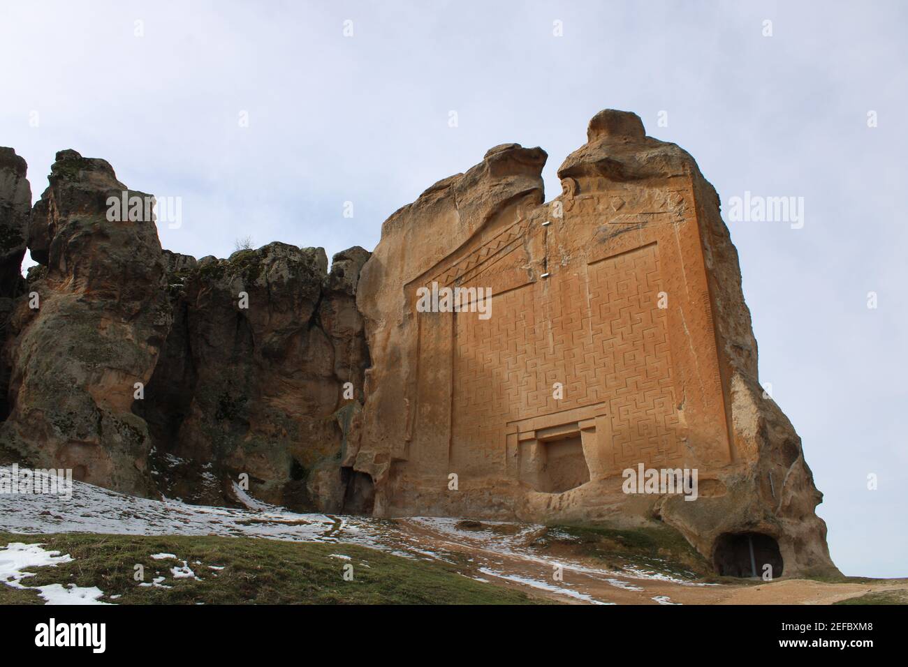 Historical rock tombs in Turkey Stock Photo - Alamy