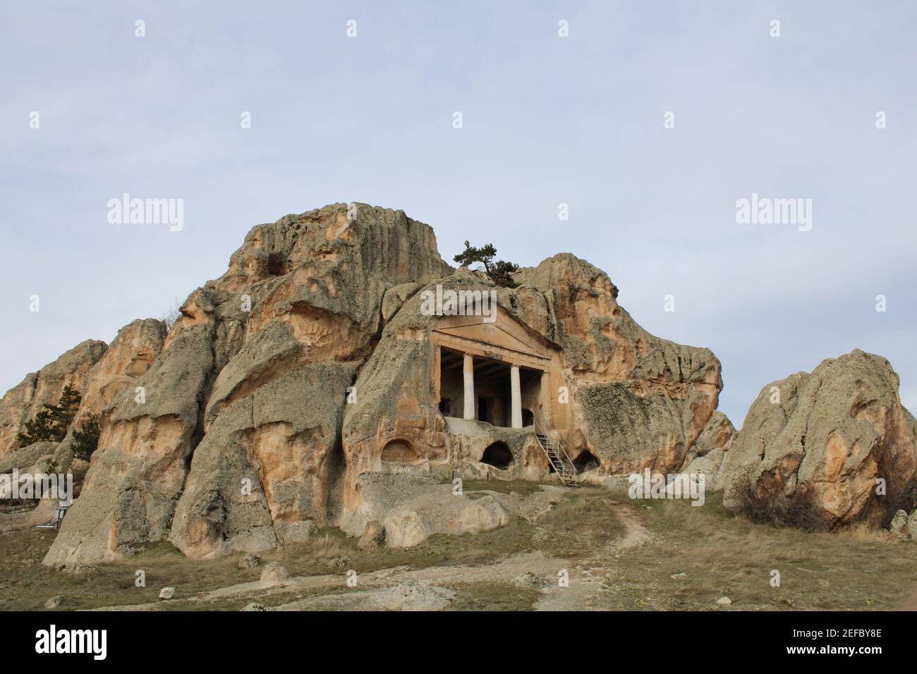 Historical rock tombs in Turkey Stock Photo - Alamy