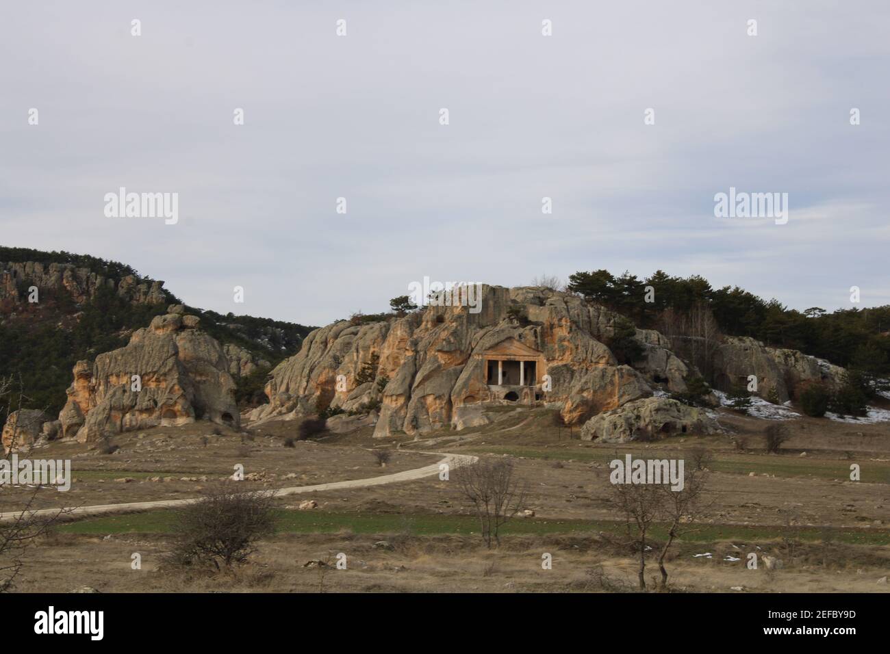 Historical rock tombs in Turkey Stock Photo - Alamy