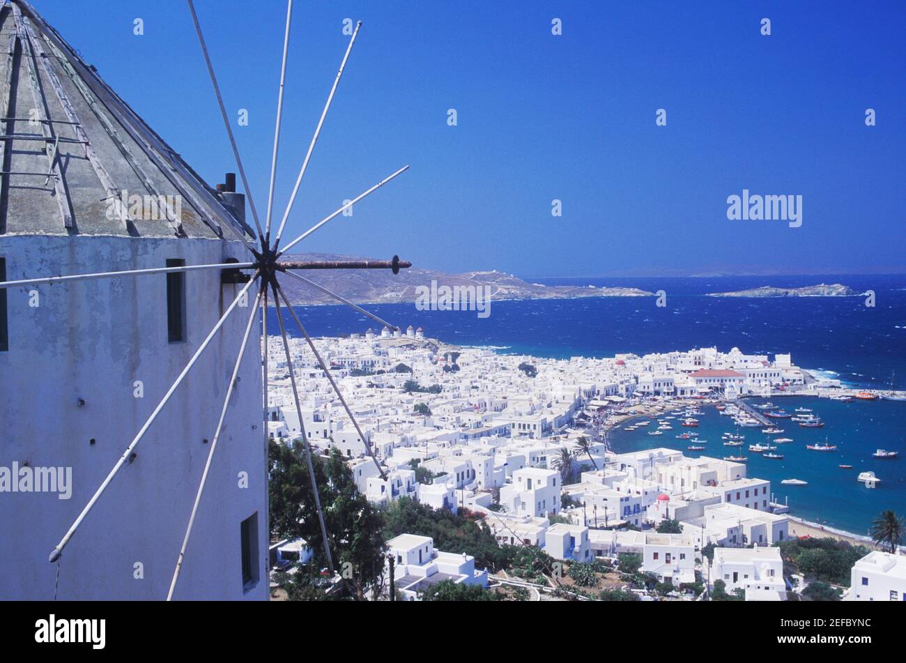 Traditional windmill in a city Stock Photo - Alamy