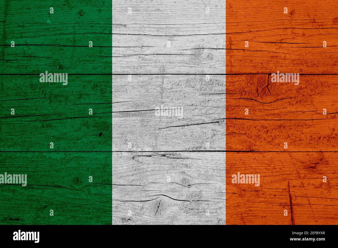 Flag of Ireland Wooden texture of the flag of Ireland Stock Photo - Alamy