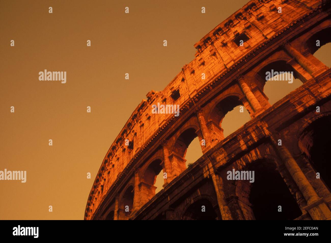 Low angle view of an amphitheater, Rome, Italy Stock Photo - Alamy