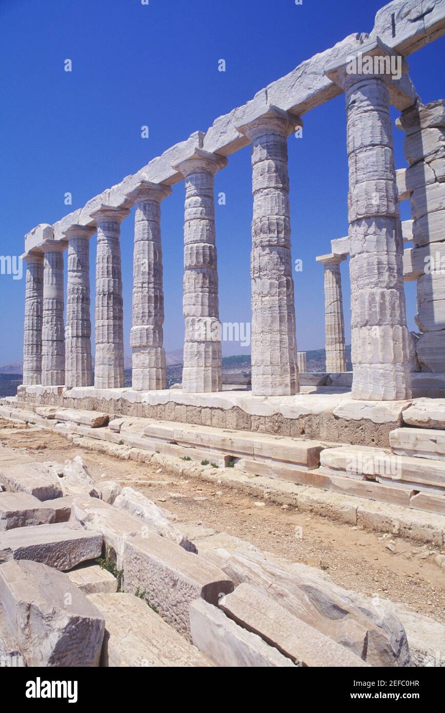 Old ruin colonnades, Parthenon, Athens, Greece Stock Photo - Alamy
