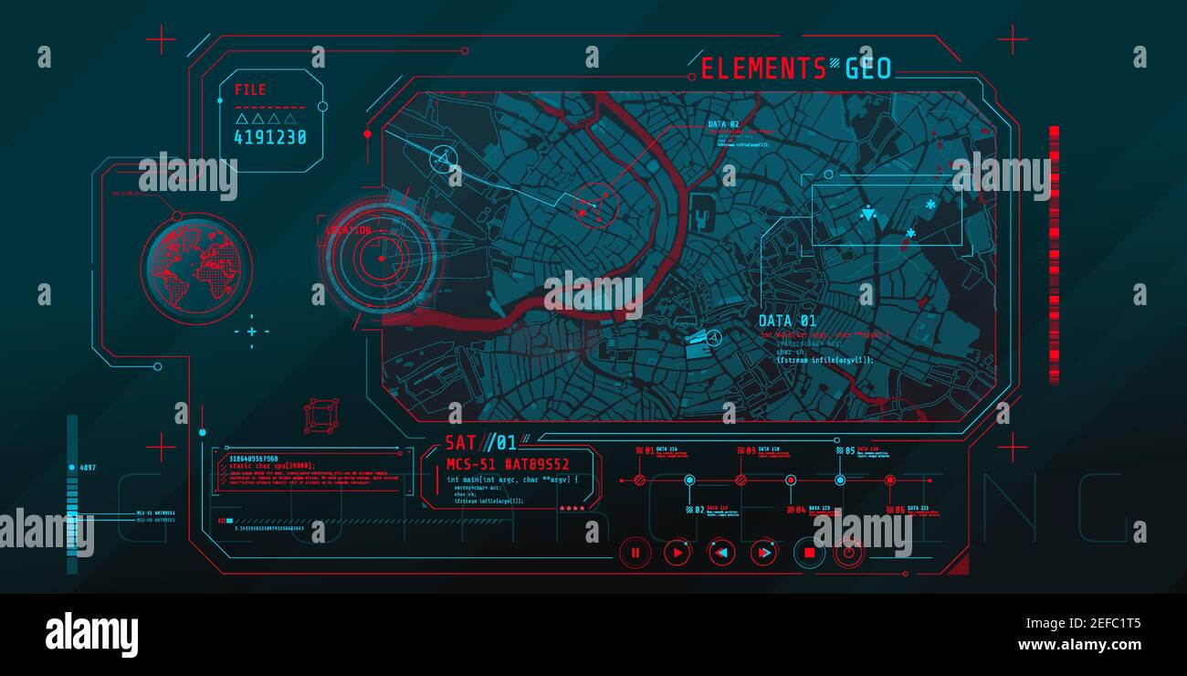 Design of a futuristic software interface for tracking geo-position ...