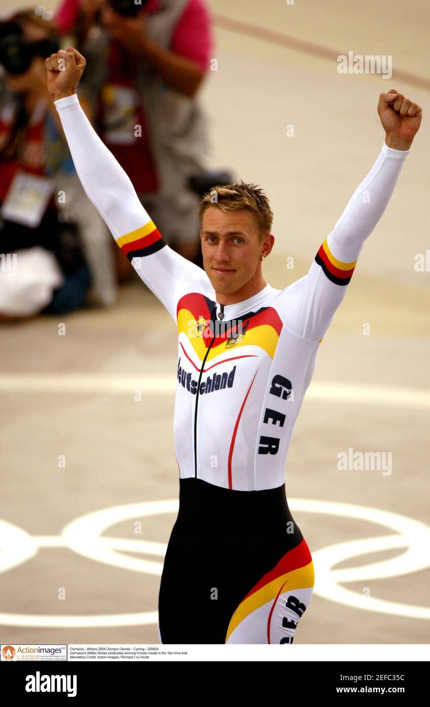 Germanys stefan nimke celebrates winning bronze hi-res stock ...
