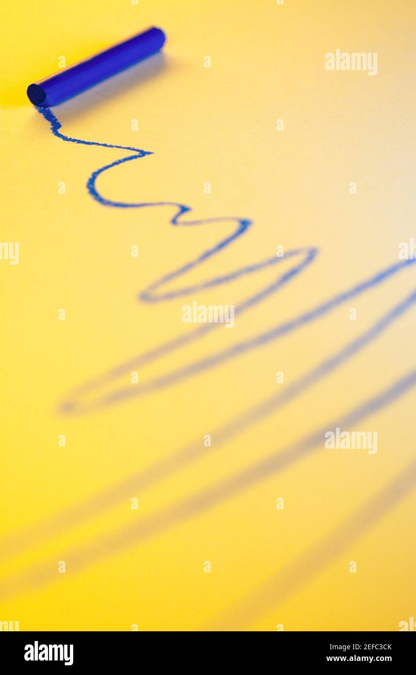Blue crayon hi-res stock photography and images - Alamy