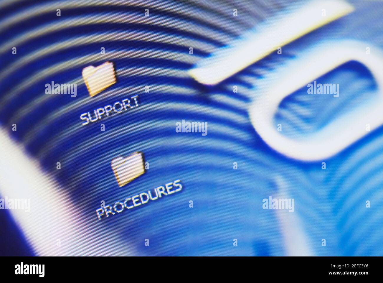 Close-up of computer icons on a visual screen Stock Photo - Alamy