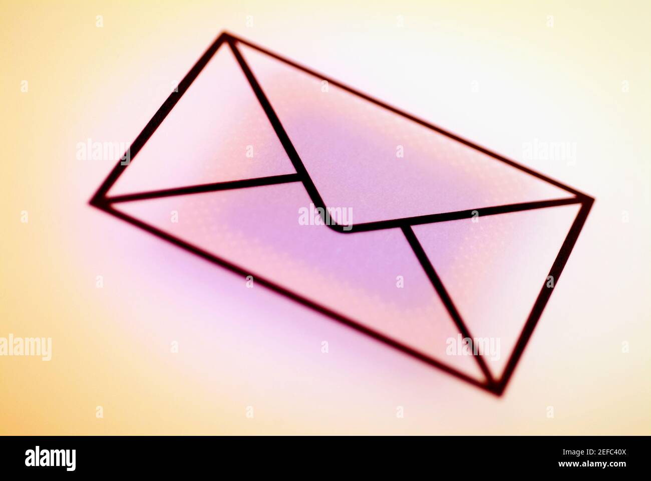 Close-up of an envelope symbol Stock Photo - Alamy