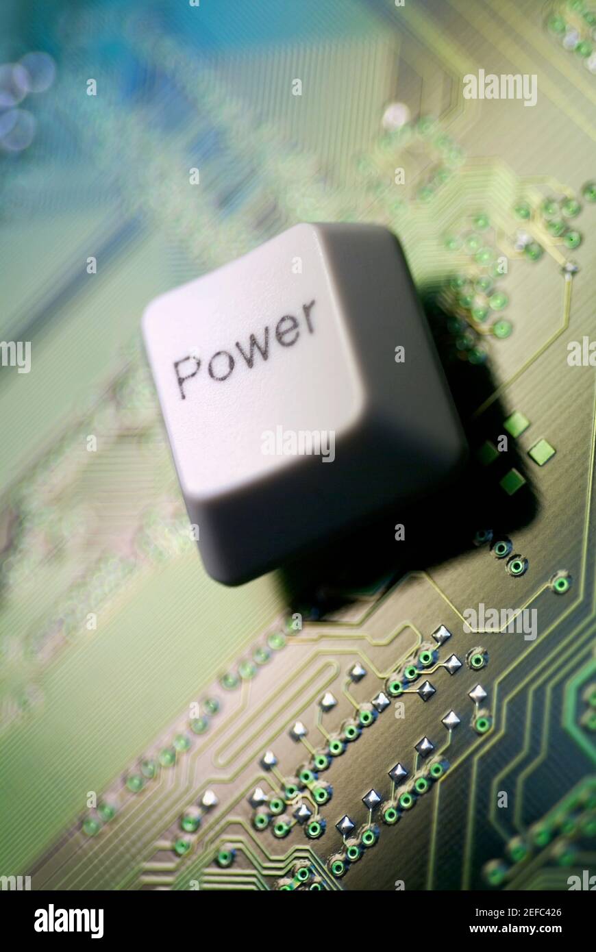 Close-up of a computer key on a circuit board Stock Photo - Alamy