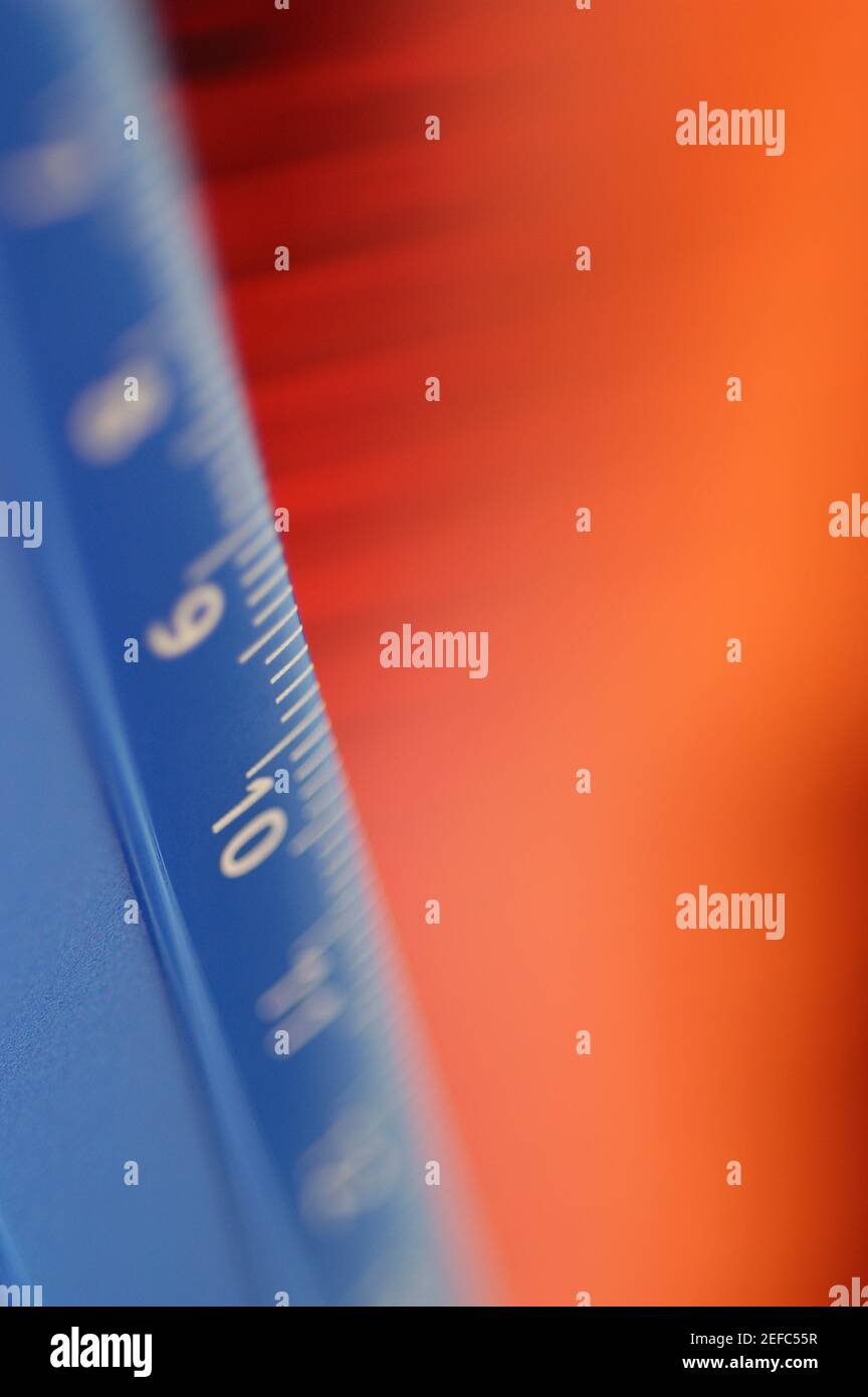 Close-up of a ruler Stock Photo - Alamy