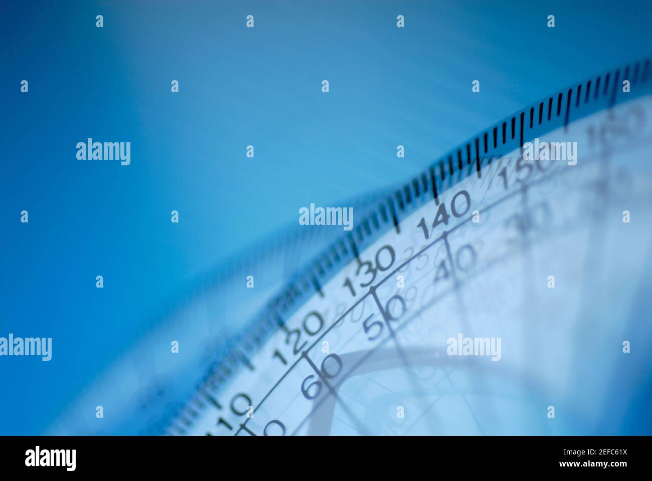 Close-up of a protractor Stock Photo - Alamy